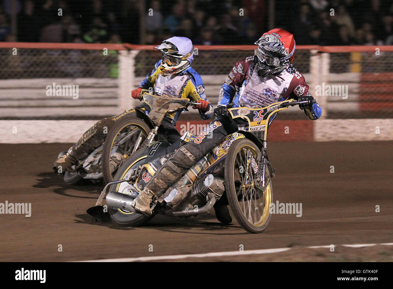 Heat 14: Kim Nilsson (red) and Lewis Bridger (white) - Lee Richardson ...