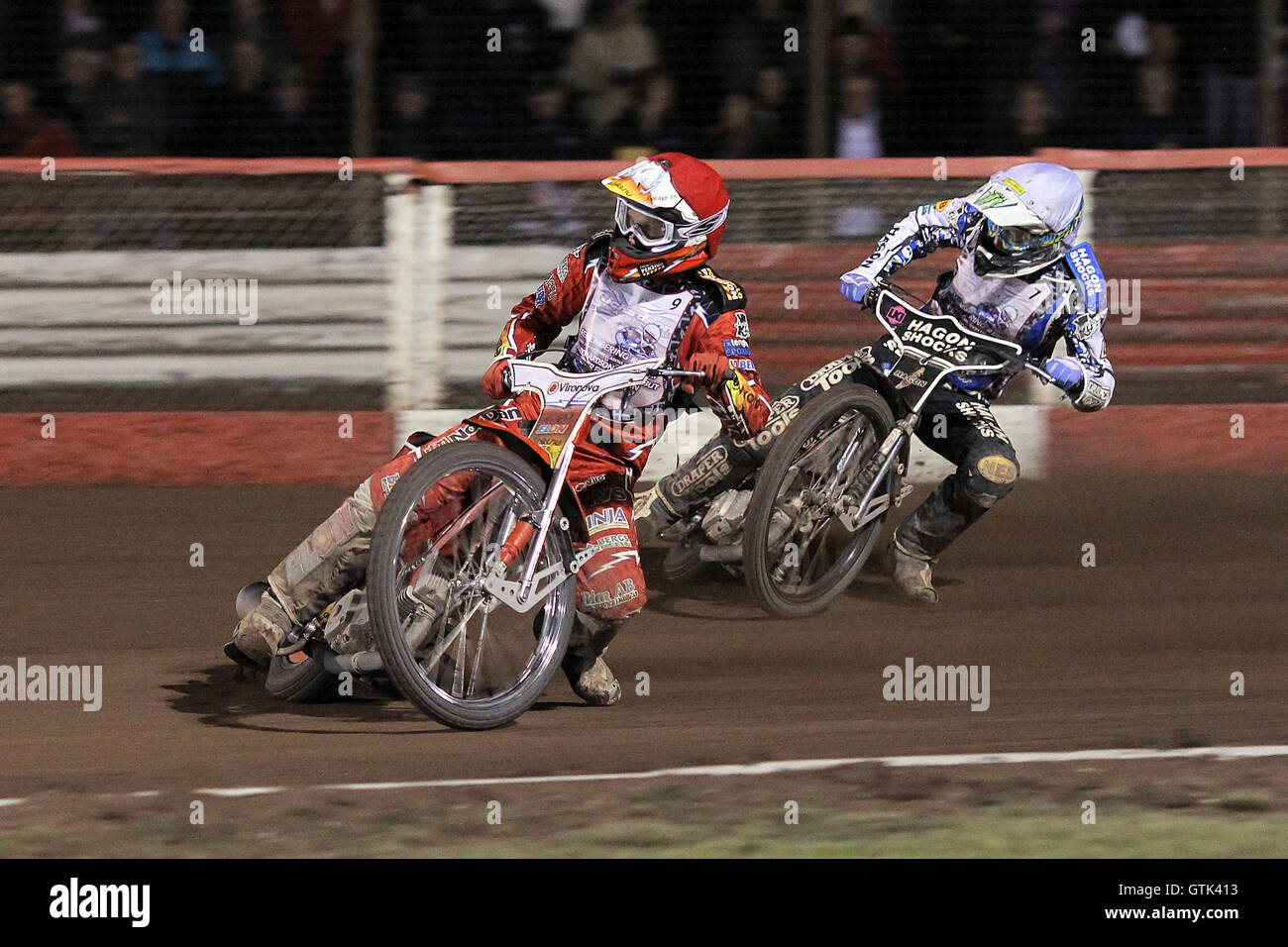 Heat 18: Andreas Jonsson (red) and Darcy Ward (white) - Lee Richardson ...