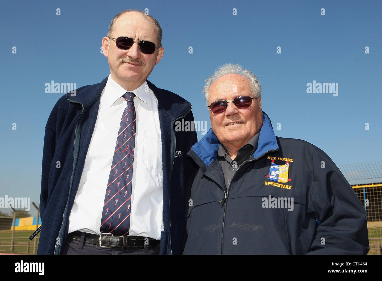 John Sampford (L) and Len Silver - Hackney Hawks Speedway Press ...