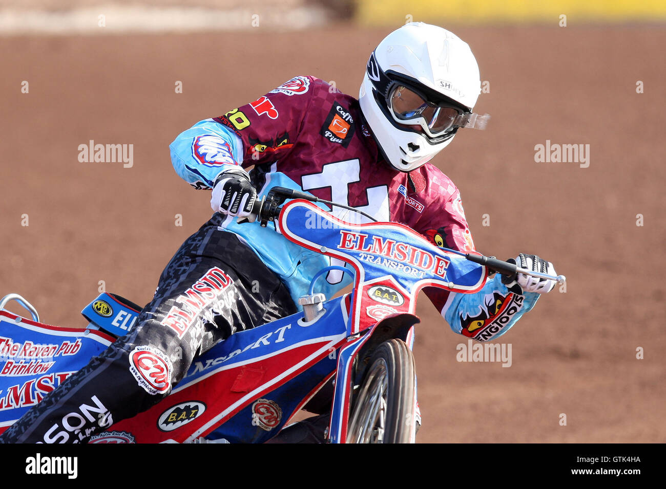 Stuart Robson rides for Lakeside Hammers during pre-season speedway ...