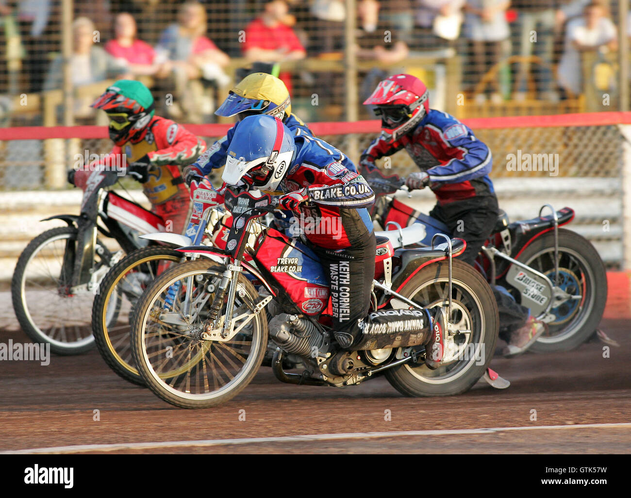 Heat 8 - Hurry (blue), Harding (yellow), Bager, Fisher - Lakeside ...