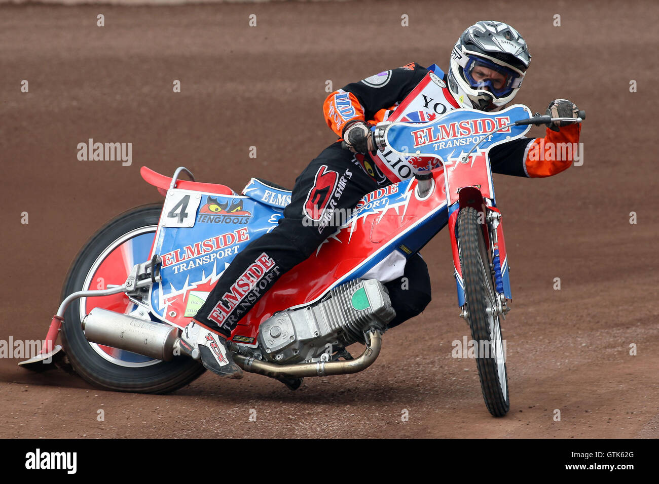 Joe Haines (9) rides during British Under-21 Speedway Championship ...