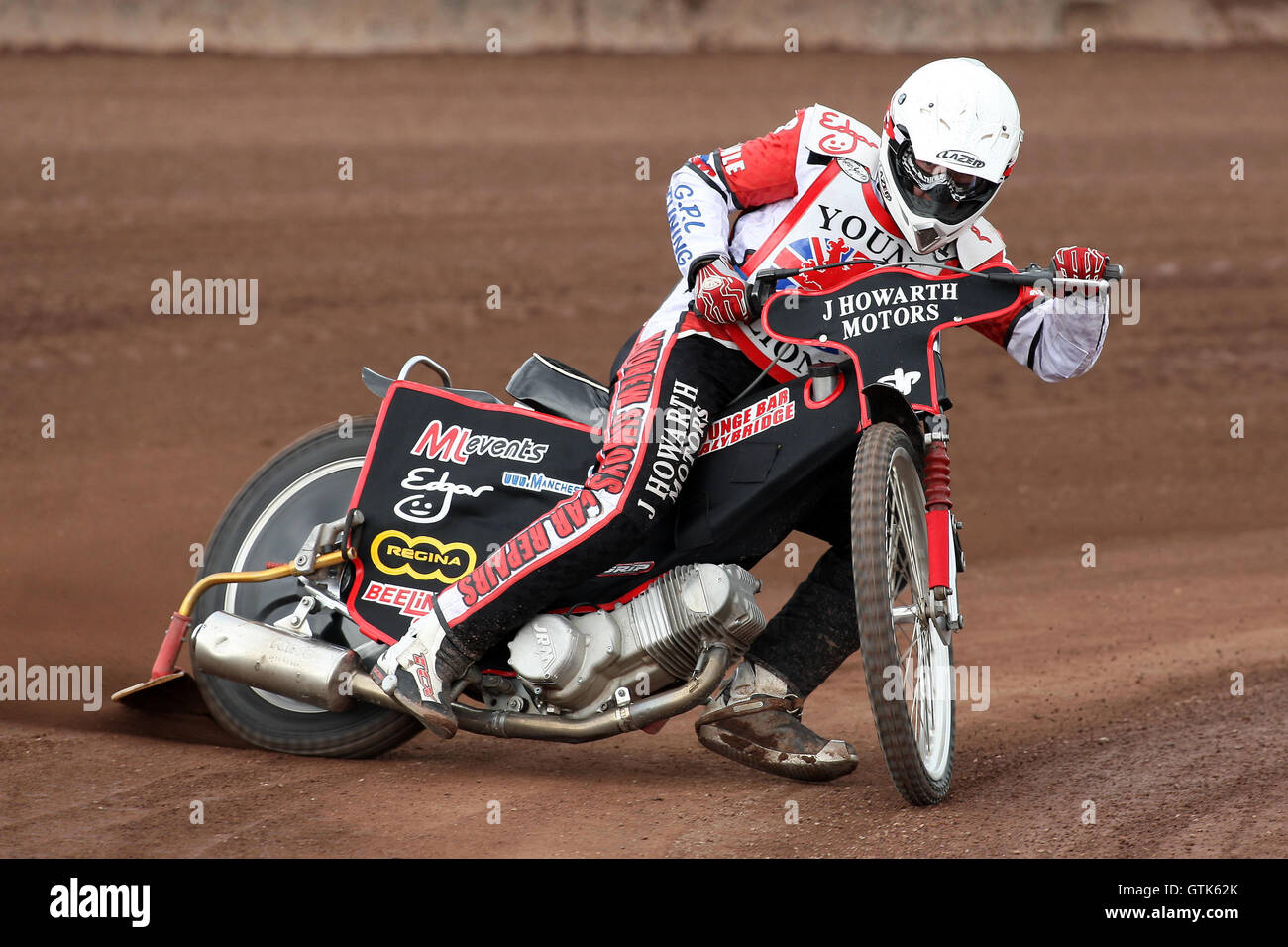 Kyle Howarth (1) rides during British Under-21 Speedway Championship ...