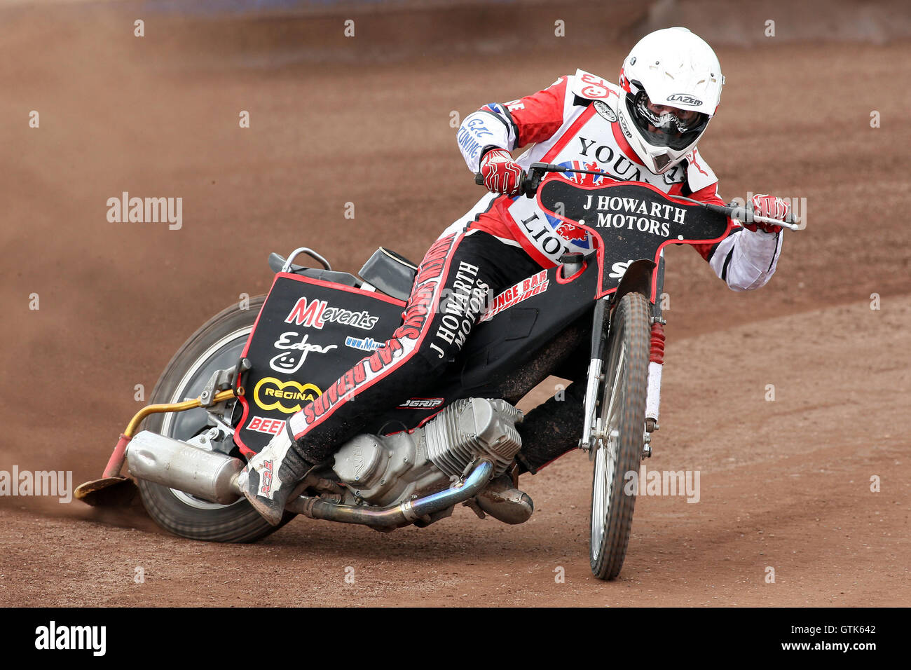 Kyle Howarth (1) rides during British Under-21 Speedway Championship ...