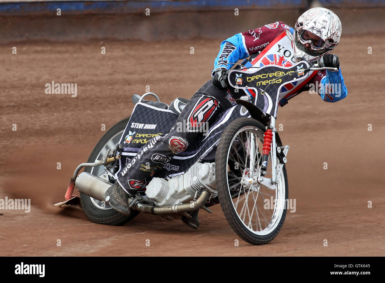 Jerran Hart (4) rides during British Under-21 Speedway Championship ...