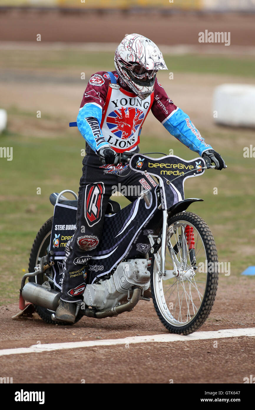 Jerran Hart (4) rides during British Under-21 Speedway Championship ...