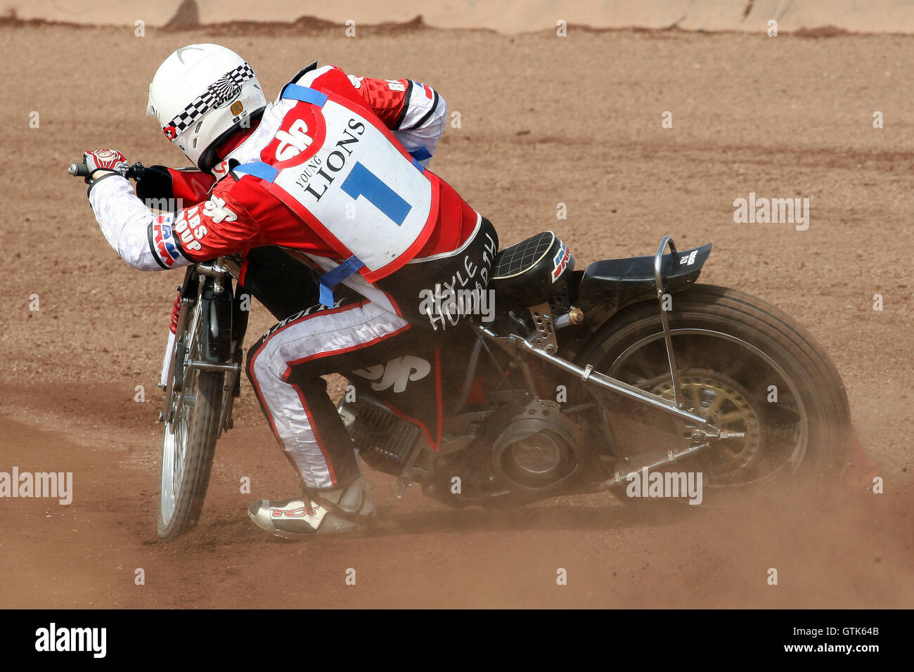 Kyle Howarth (1) rides during British Under-21 Speedway Championship ...