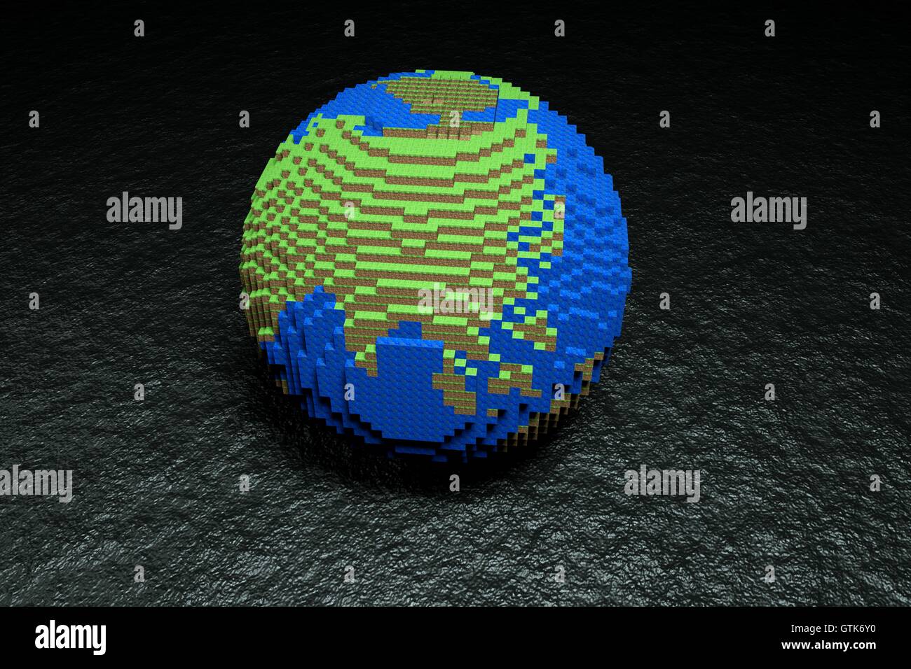 Digital Earth in Motion. Nice 3D Rendering Stock Photo - Alamy
