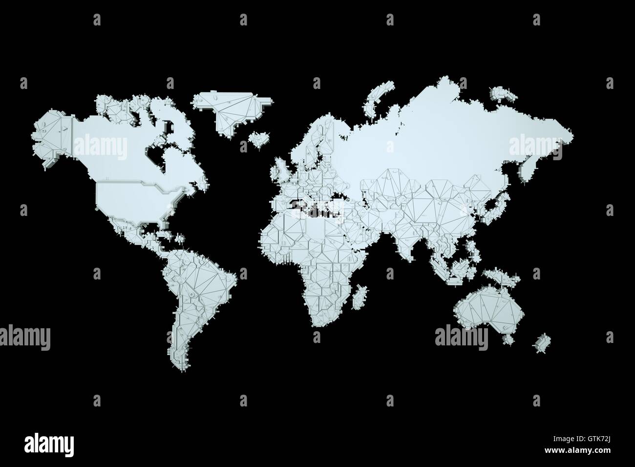 Digital Earth in Motion. Nice 3D Rendering Stock Photo - Alamy