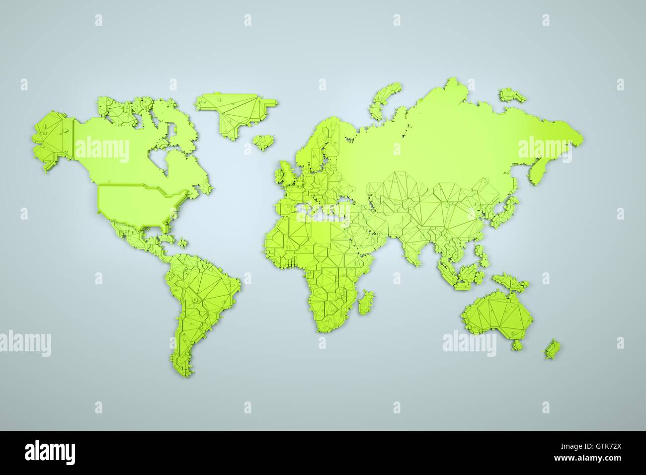 Digital Earth in Motion. Nice 3D Rendering Stock Photo - Alamy