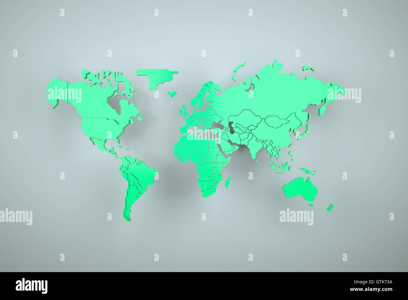 Digital Earth in Motion. Nice 3D Rendering Stock Photo - Alamy