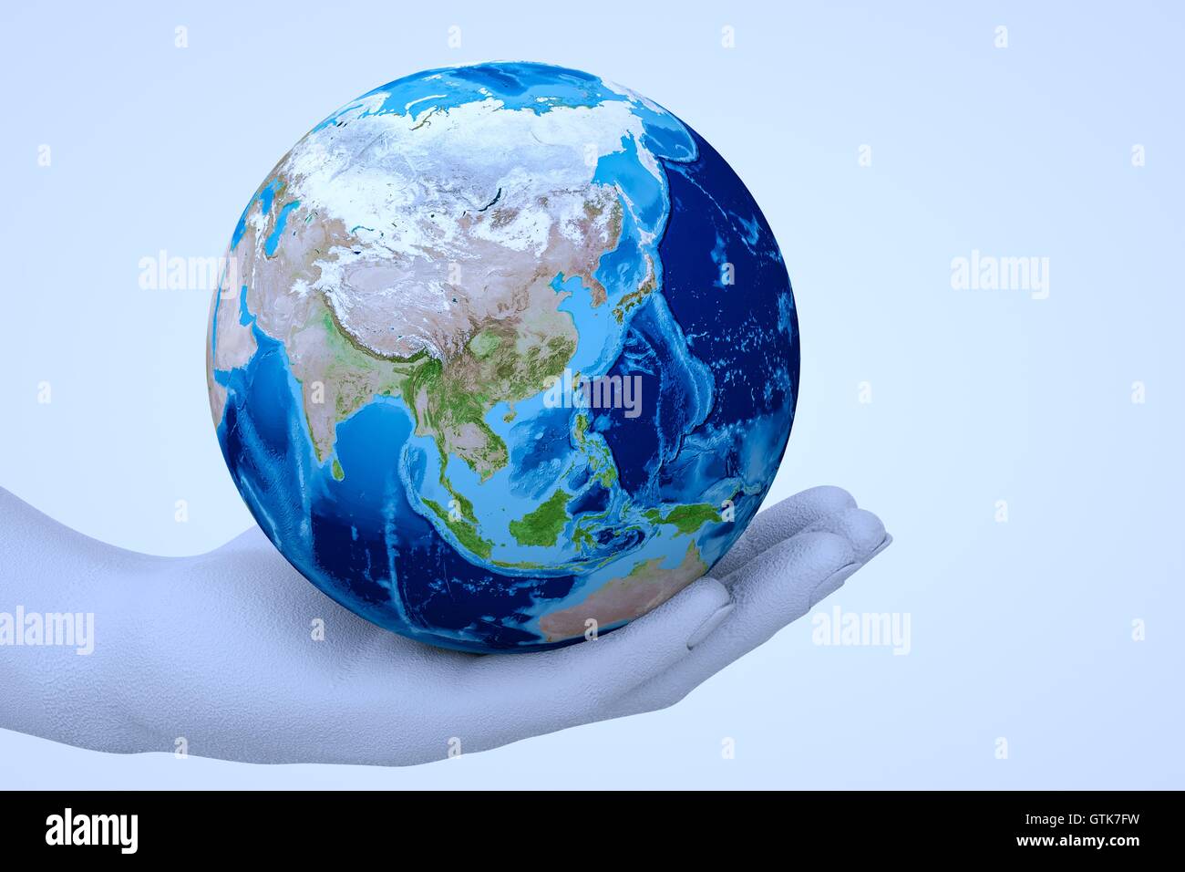 Digital Earth in Motion. Nice 3D Rendering Stock Photo - Alamy