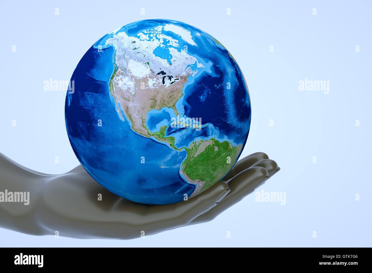 Digital Earth in Motion. Nice 3D Rendering Stock Photo - Alamy