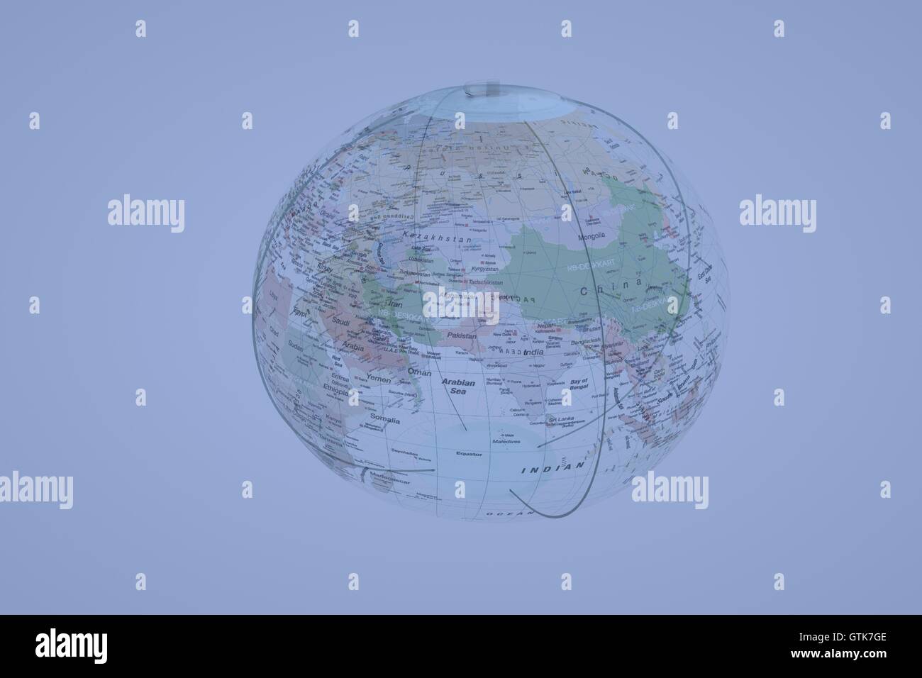 Digital Earth in Motion. Nice 3D Rendering Stock Photo - Alamy