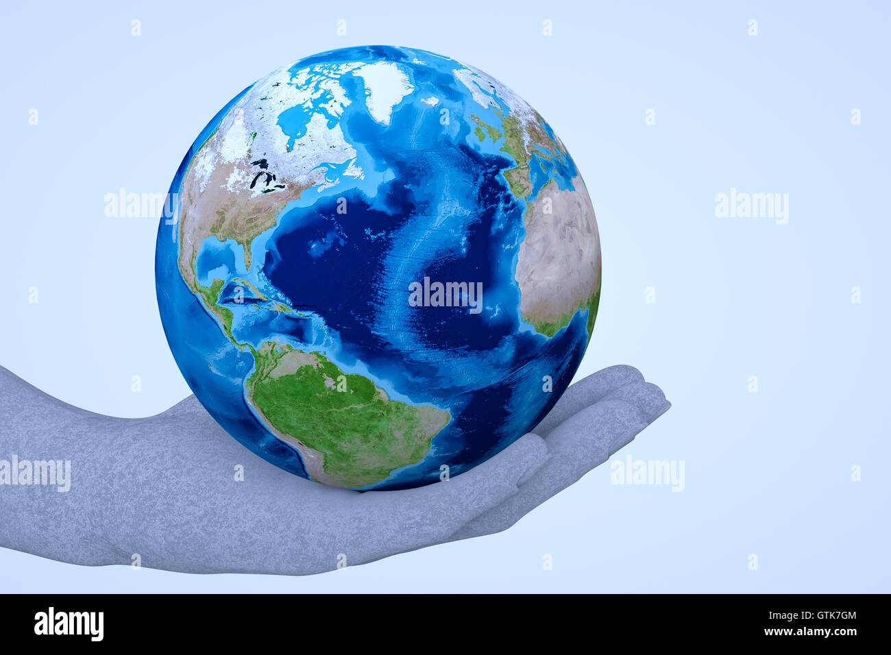 Digital Earth in Motion. Nice 3D Rendering Stock Photo - Alamy