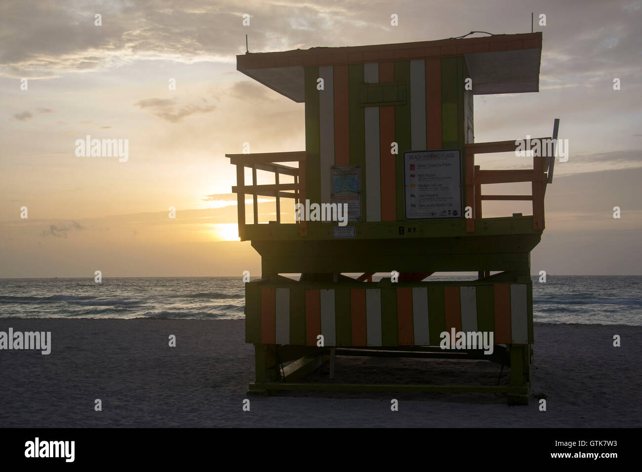 sunrise at miami beach Stock Photo - Alamy