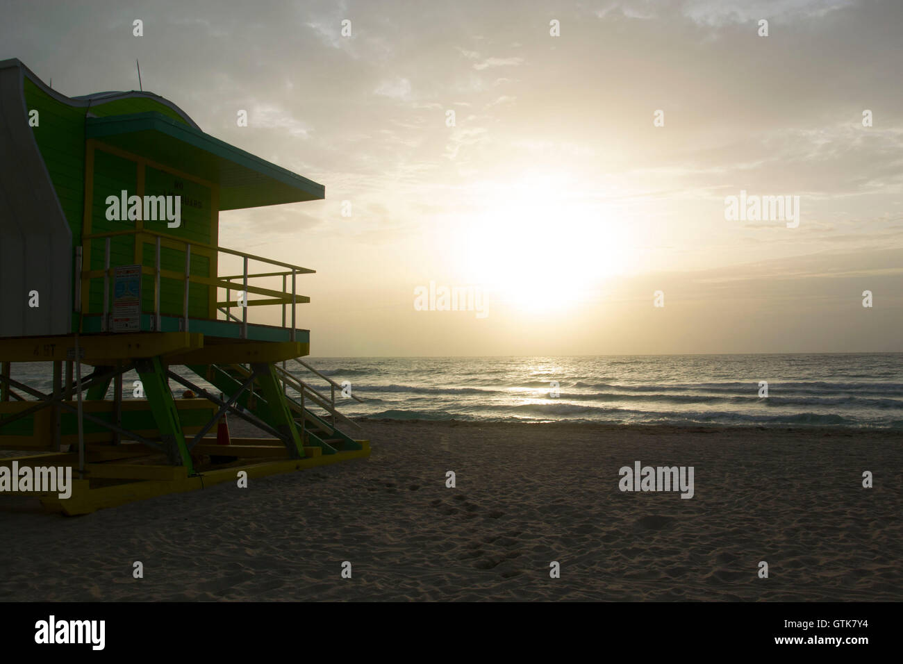 sunrise at miami beach Stock Photo - Alamy