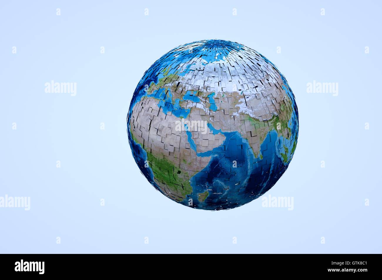 Digital Earth in Motion. Nice 3D Rendering Stock Photo - Alamy