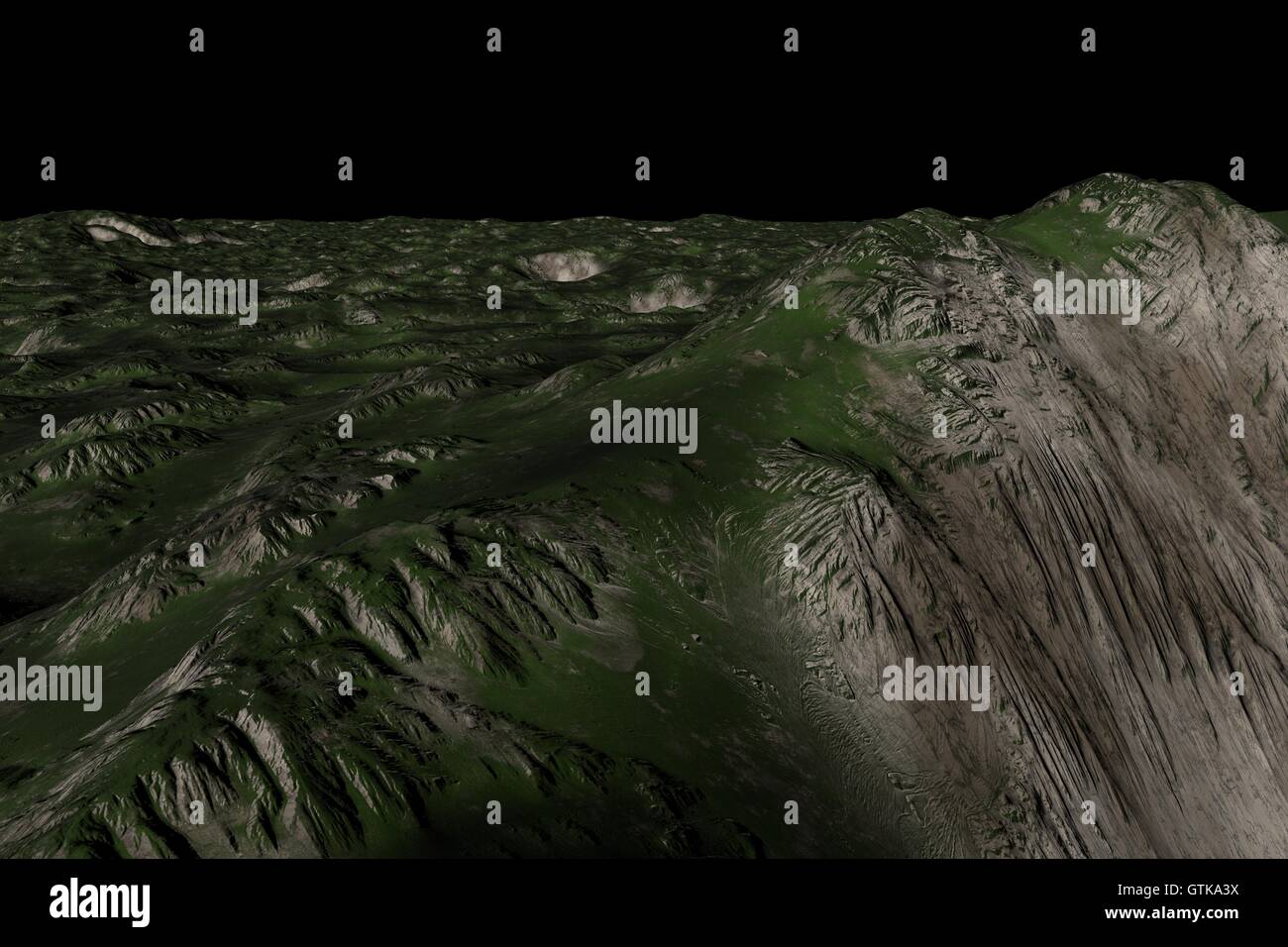 3D Landscape in Motion. nice 3D Rendering Stock Photo - Alamy