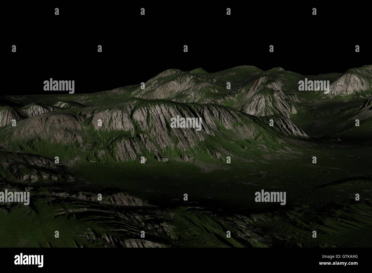 3D Landscape in Motion. nice 3D Rendering Stock Photo - Alamy