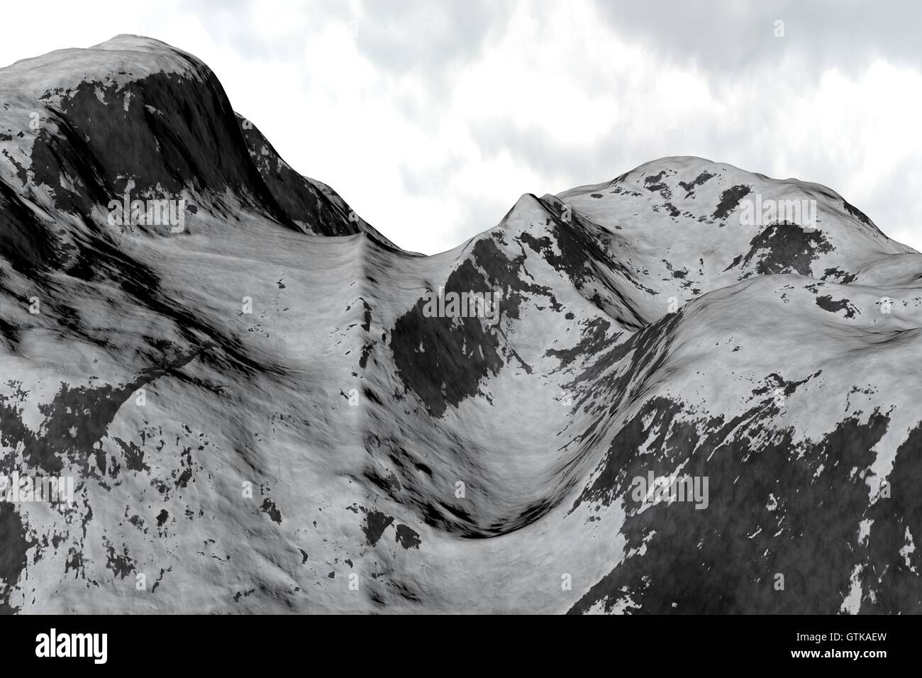 3D Landscape in Motion. nice 3D Rendering Stock Photo - Alamy