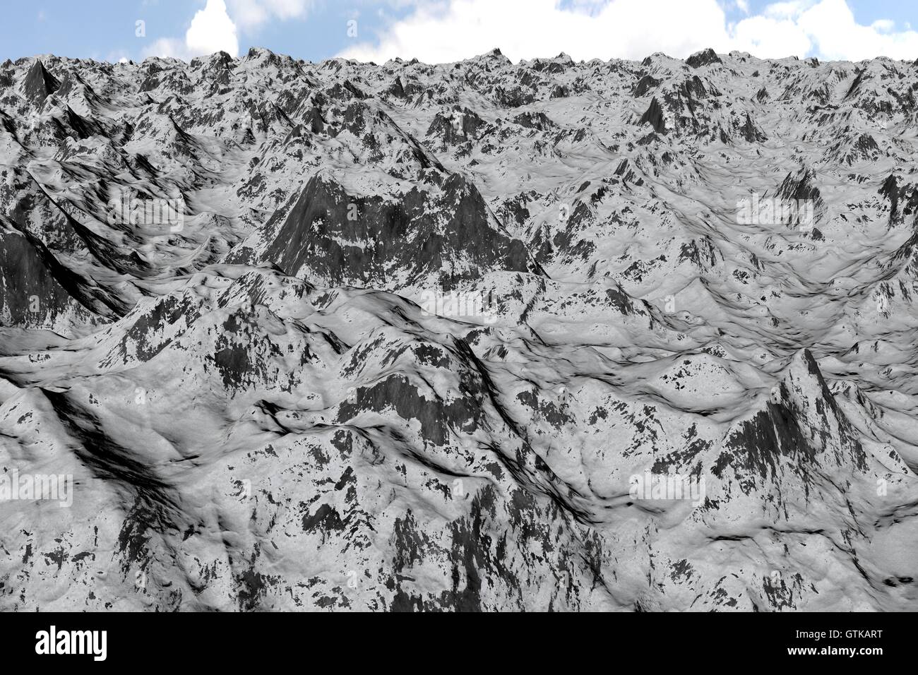 3D Landscape in Motion. nice 3D Rendering Stock Photo - Alamy