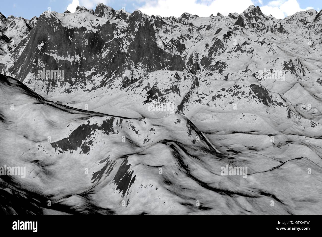 3D Landscape in Motion. nice 3D Rendering Stock Photo - Alamy