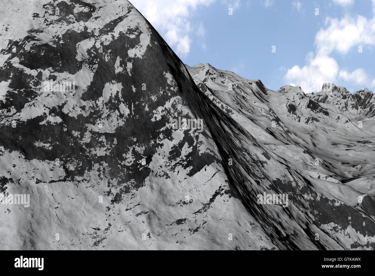 3D Landscape in Motion. nice 3D Rendering Stock Photo - Alamy