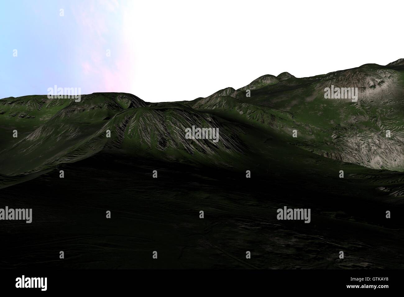 3D Landscape in Motion. nice 3D Rendering Stock Photo - Alamy