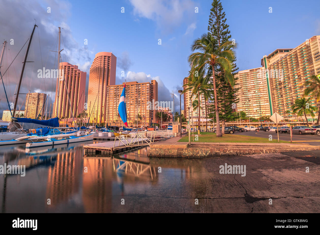 Ala Wai Harbor Honolulu Stock Photo - Alamy