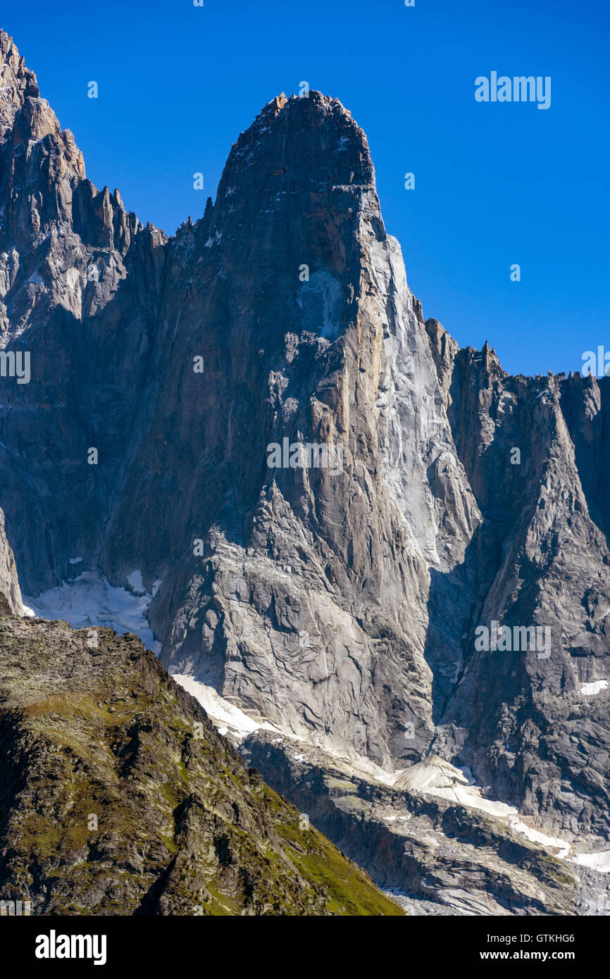 Mountain aiguille du dru hi-res stock photography and images - Alamy