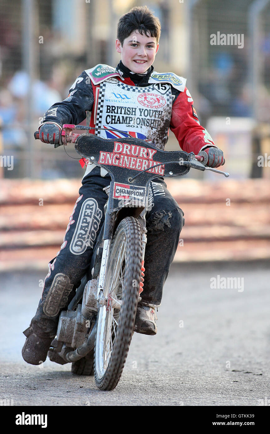 Under-16 Speedway at Arena Essex Raceway - 19/08/11 Stock Photo - Alamy