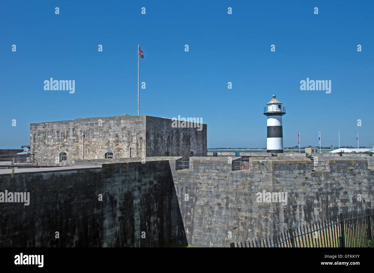 Southsea Castle and Light House Hampshire England Stock Photo - Alamy
