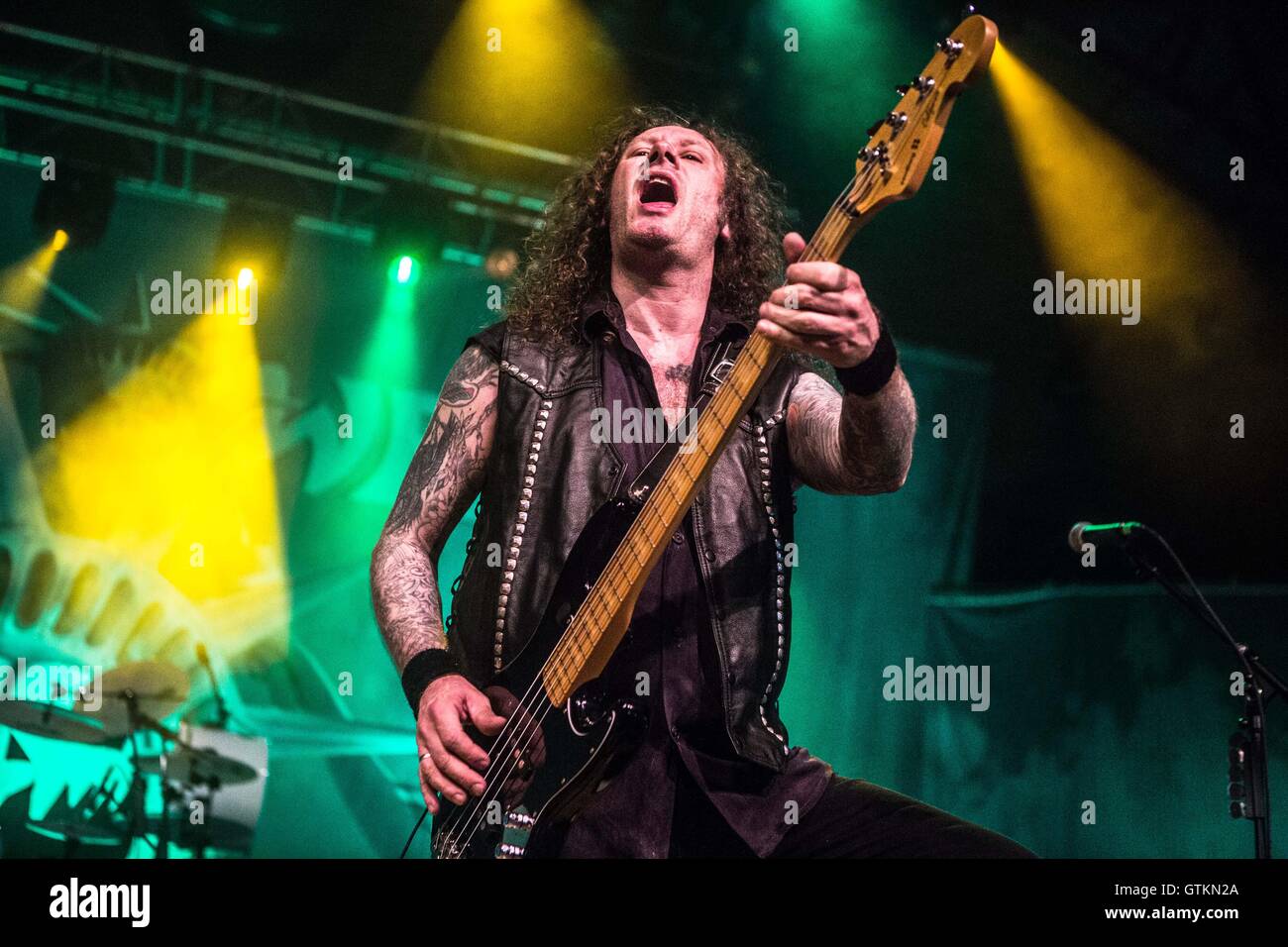 German power metal band Helloween performs live in Milano, Italy Stock ...