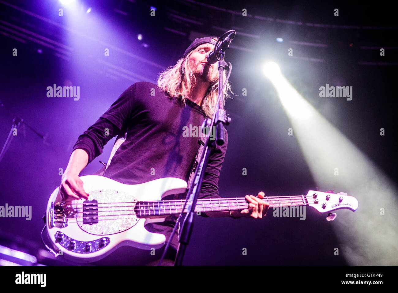 Australian rock band Tonight Alive performs live in Milano, Italy Stock ...
