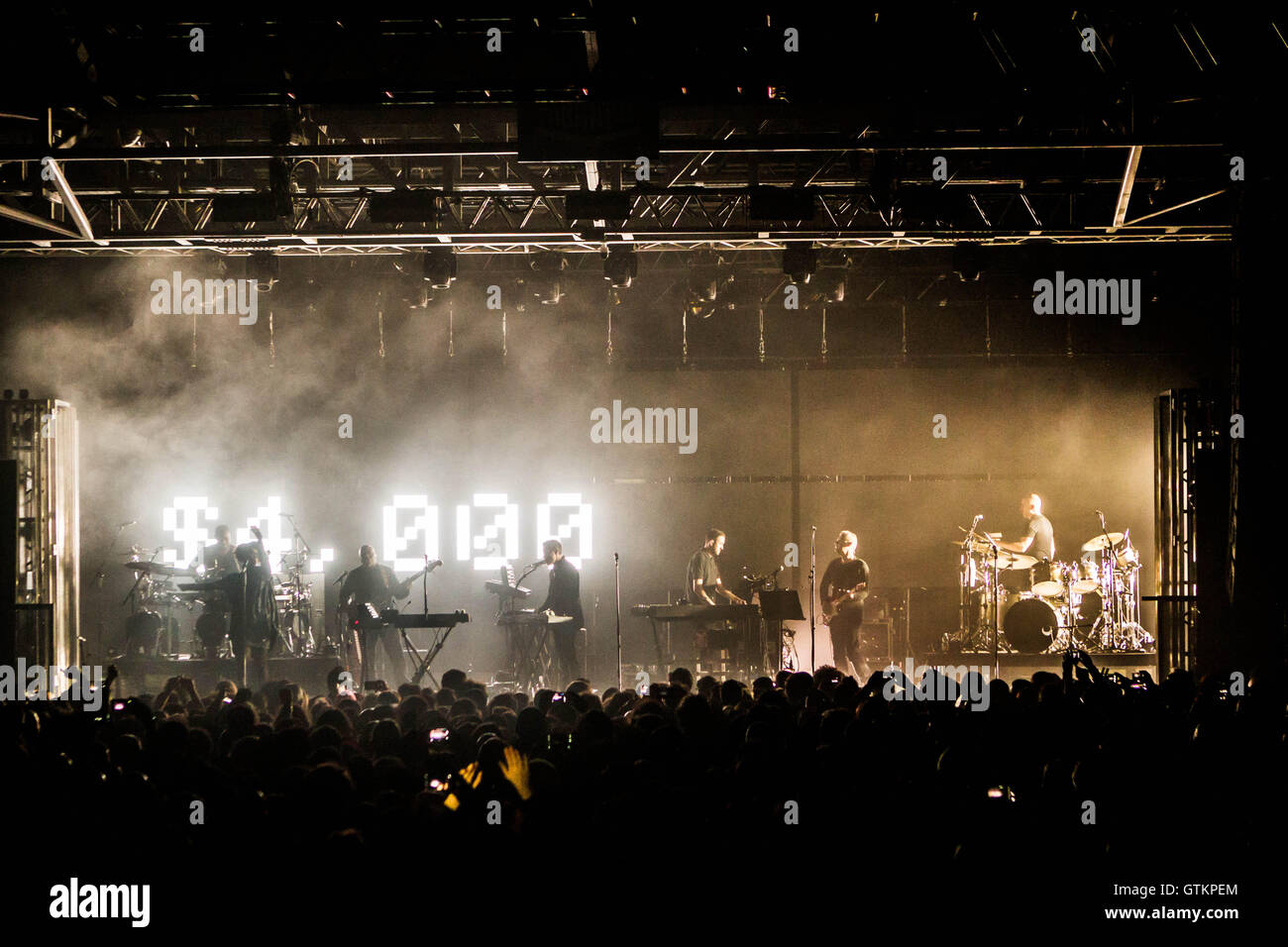 English trip hop group Massive Attack performs live in Milano, Italy ...