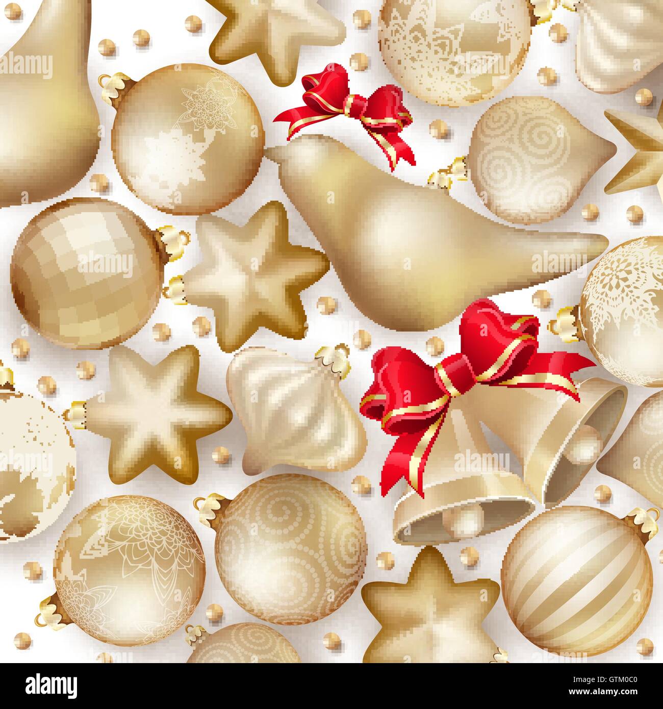 Beautiful composition christmas ball Stock Vector Images - Alamy
