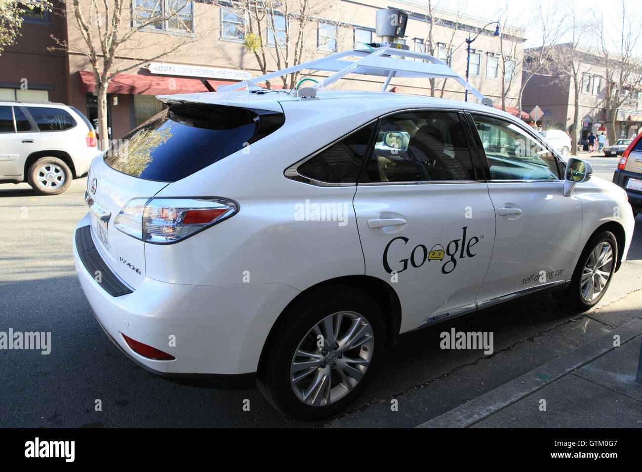 Google Self-Driving Driverless Car, Lexus RX450h on the streets in ...
