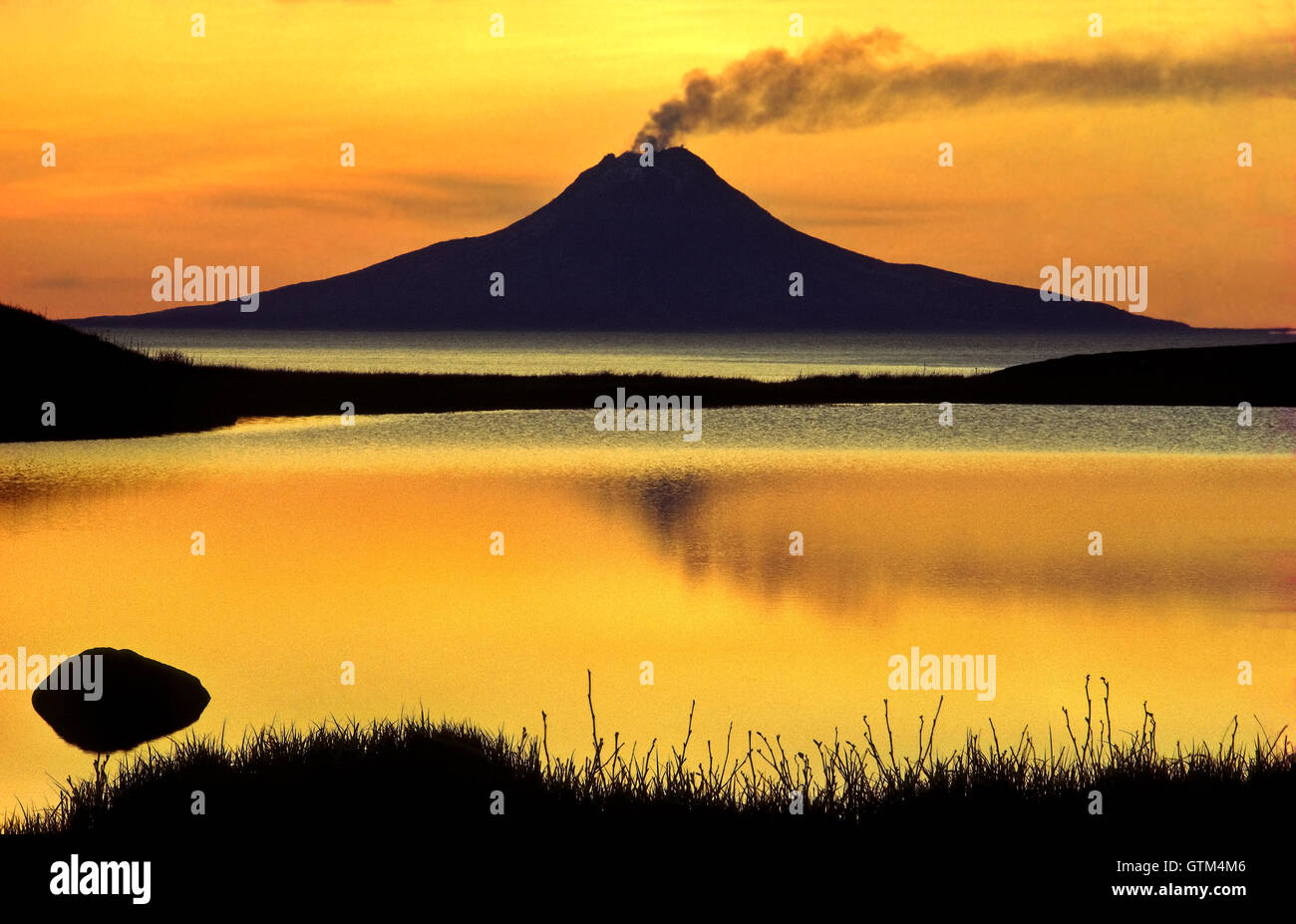 Augustine Volcano Erupting