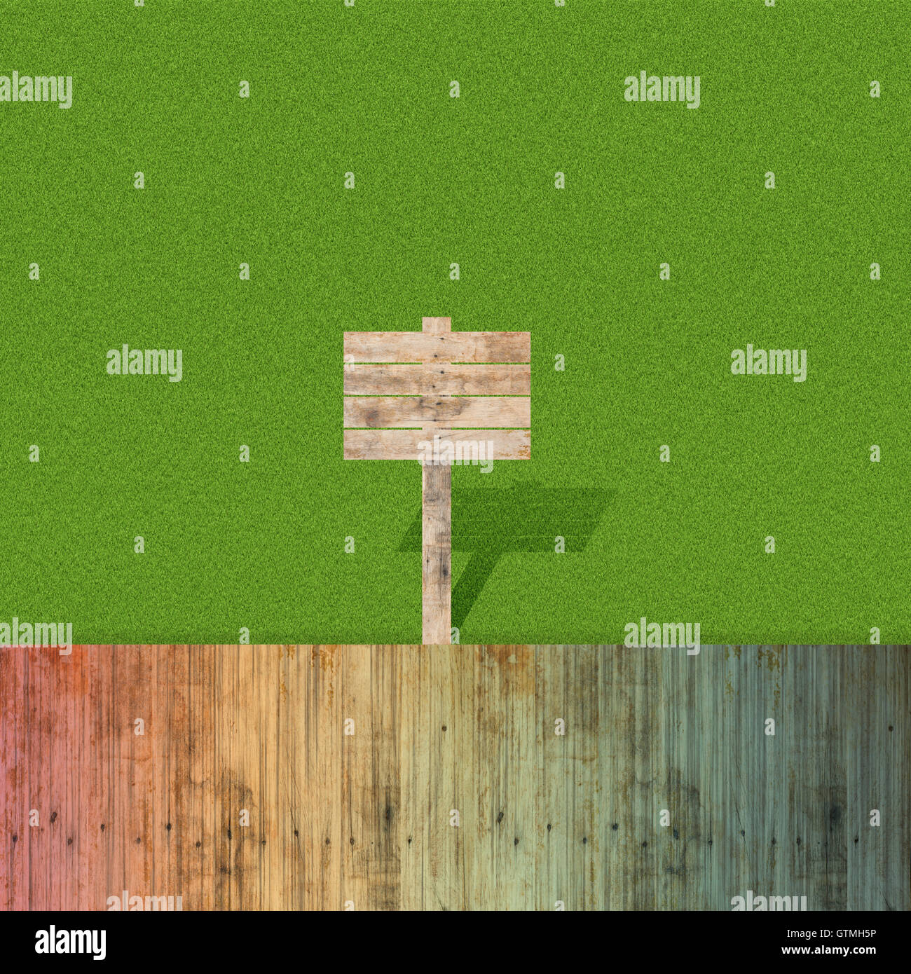 Billboard on grass background and texture Stock Photo - Alamy