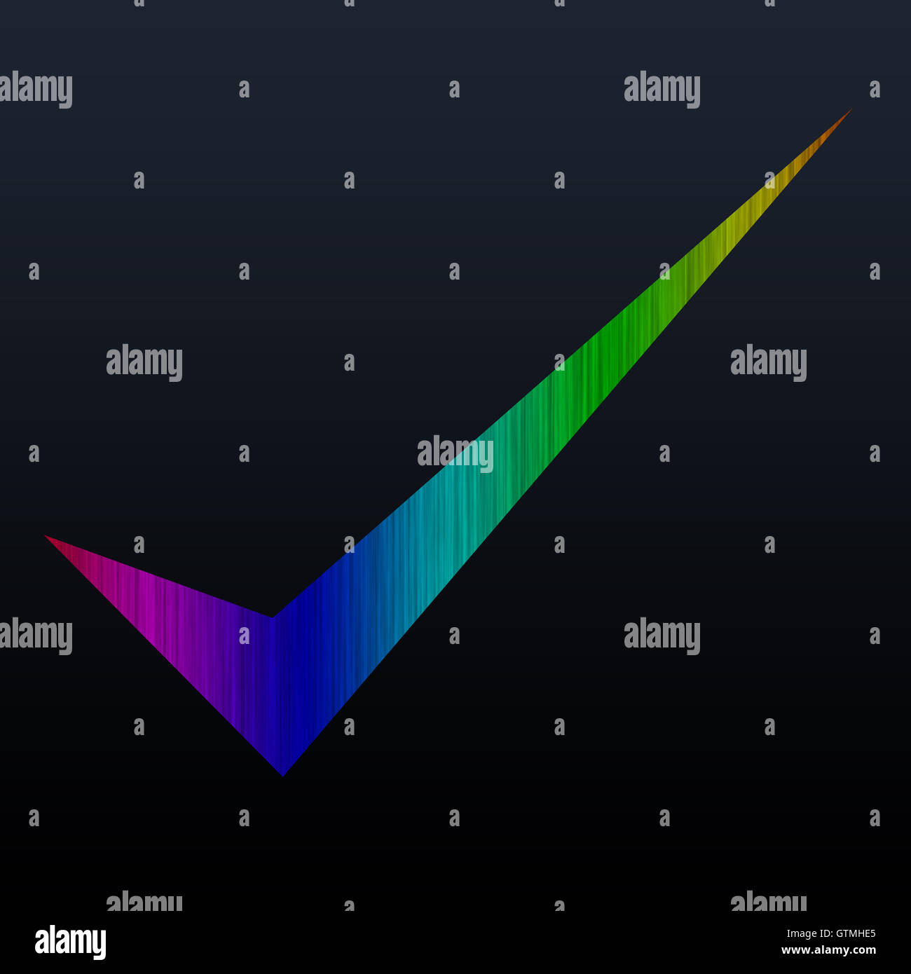 correct symbol on abstract background Stock Photo - Alamy