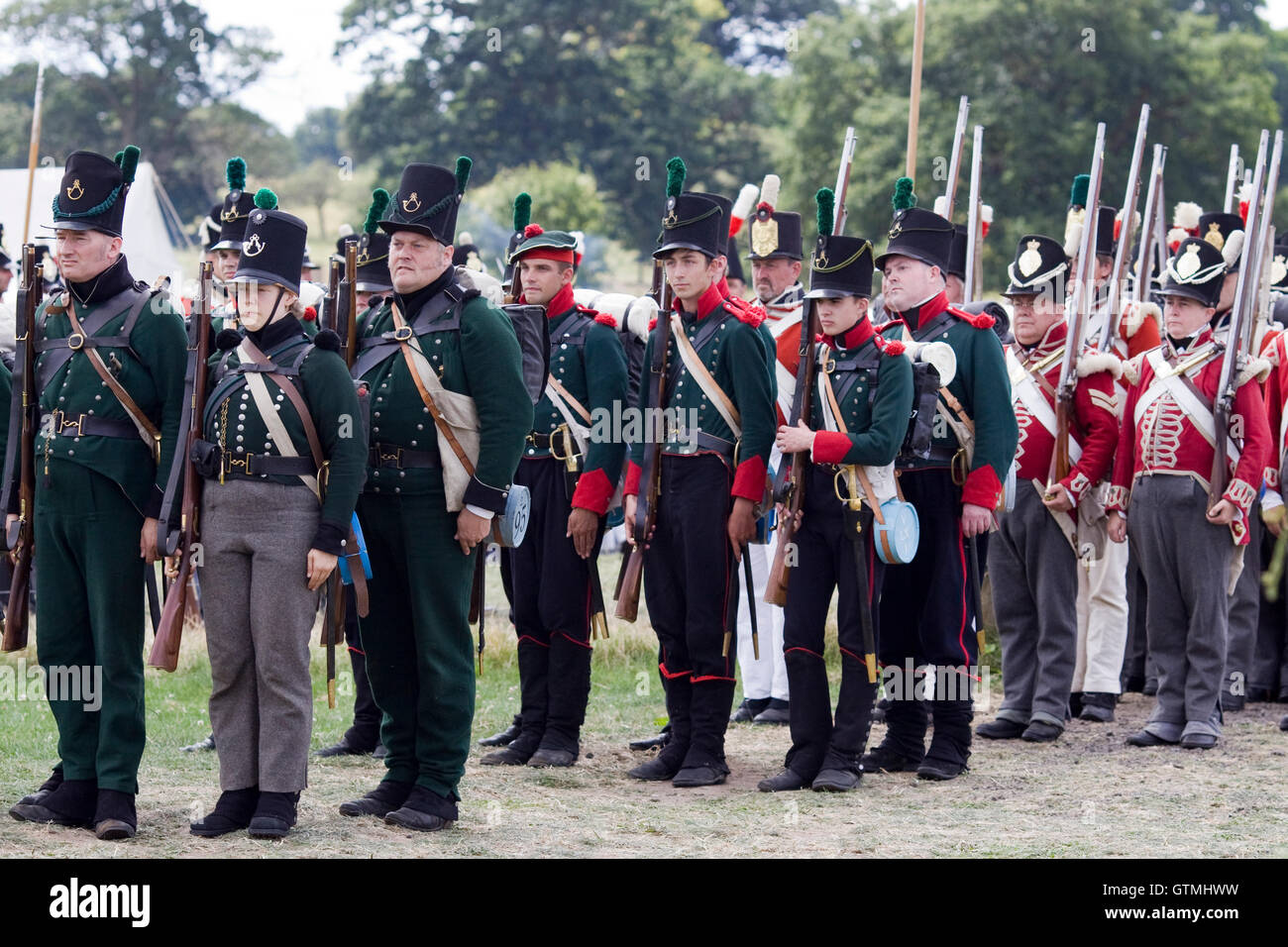 reenactment of the Napoleonic wars, 95th Rifles Stock Photo - Alamy