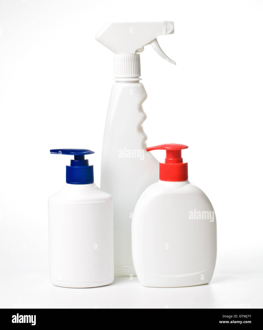 white plastic bottles Stock Photo - Alamy