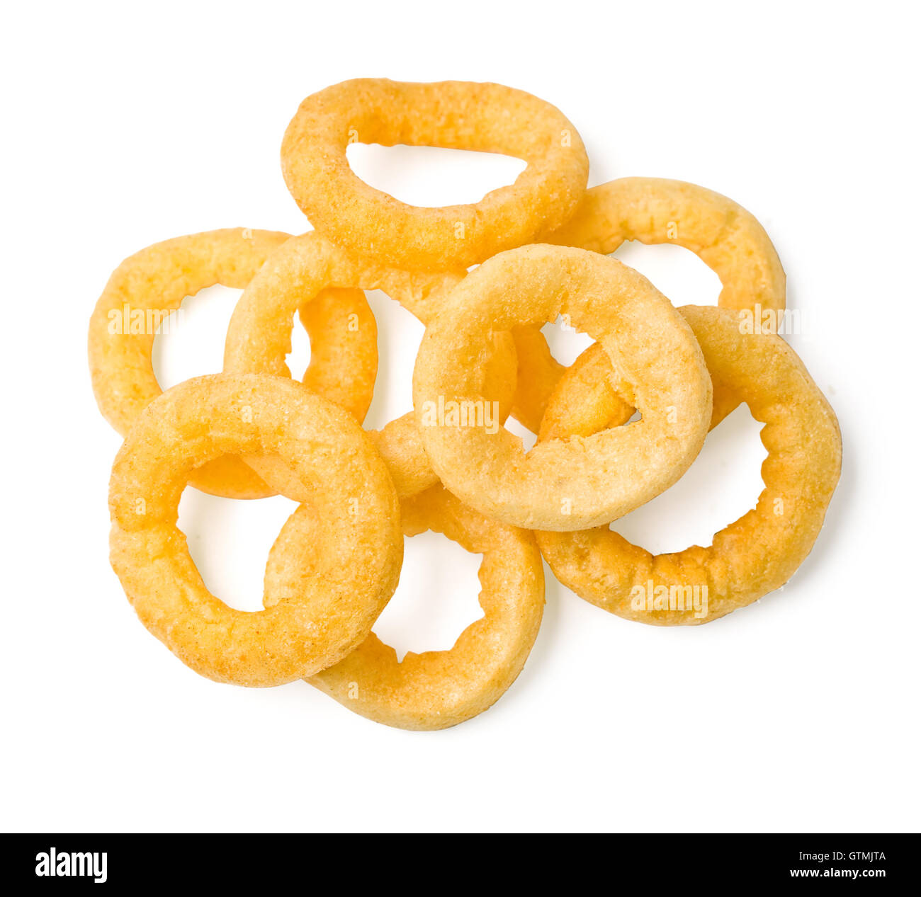 Circle shape snacks Stock Photo - Alamy