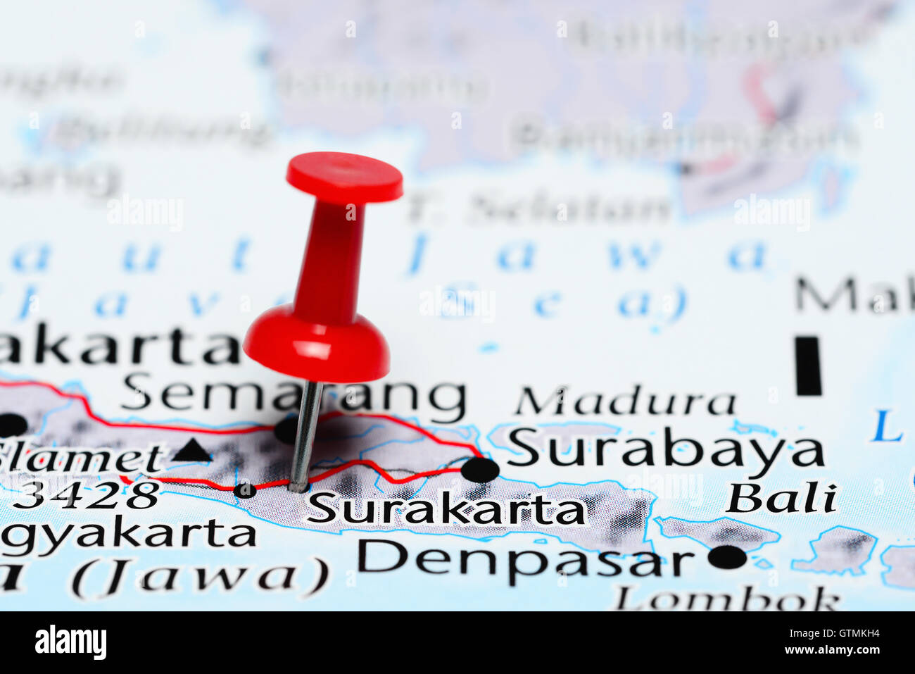 Map of surakarta hi-res stock photography and images - Alamy