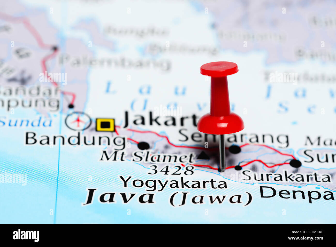 Map of yogyakarta hi-res stock photography and images - Alamy