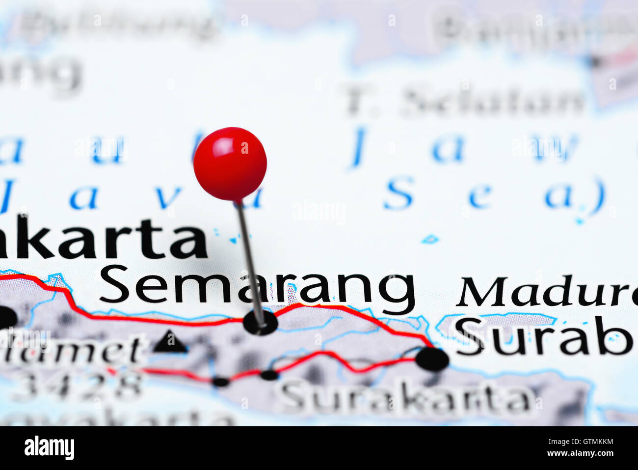 Semarang map hi-res stock photography and images - Alamy