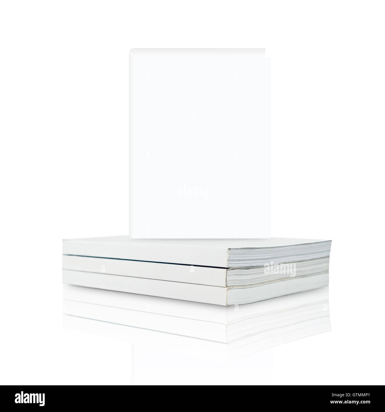 Blank Book on white background, isolated Stock Photo - Alamy