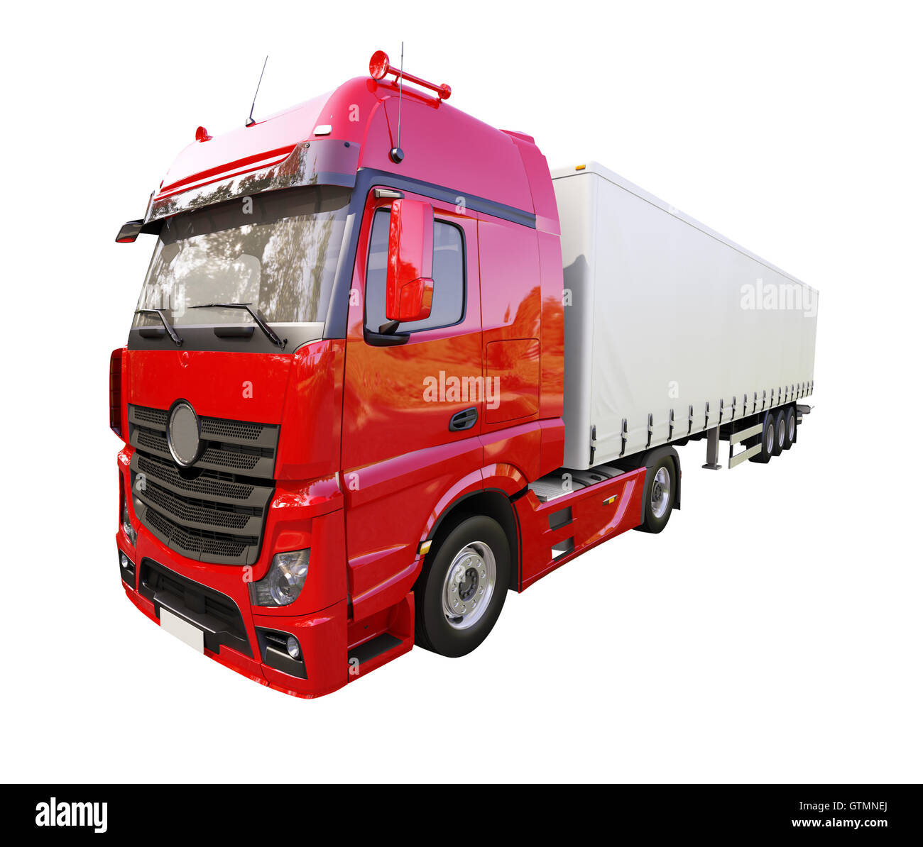 Lorry trucks loading Cut Out Stock Images & Pictures - Alamy