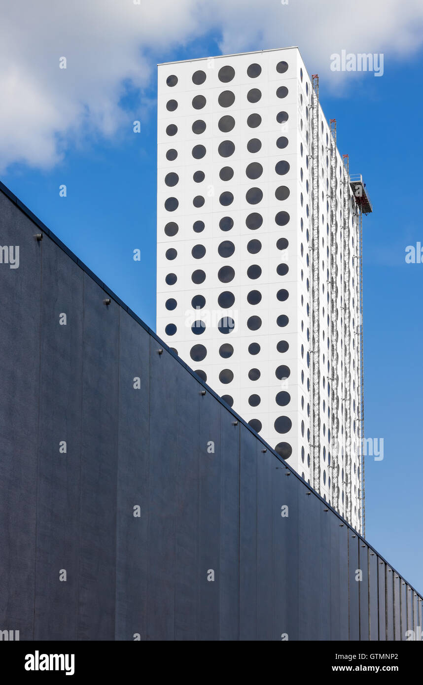 Modern building with round windows Stock Photo - Alamy